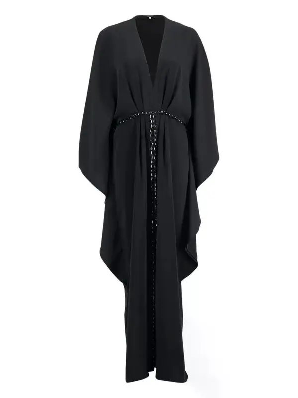 Johanna Ortiz Bead-embellished Maxi Dress - Black