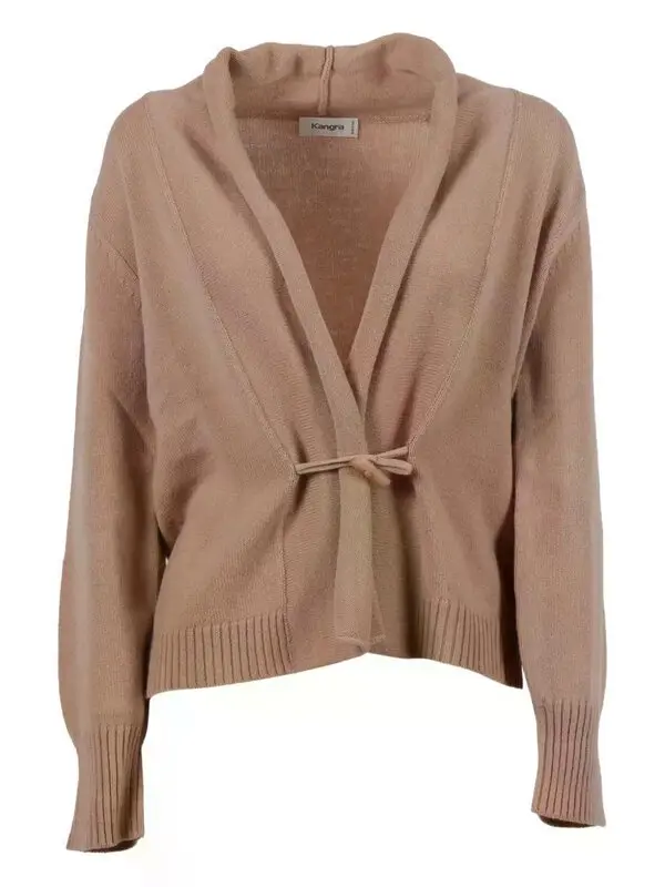 KANGRA Tie-fastening Wool Cardigan