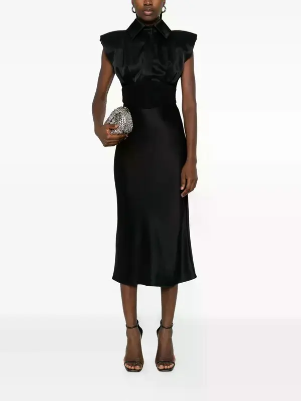 VESTIAIRE D'UN OISEAU LIBRE Corset Wool Dress