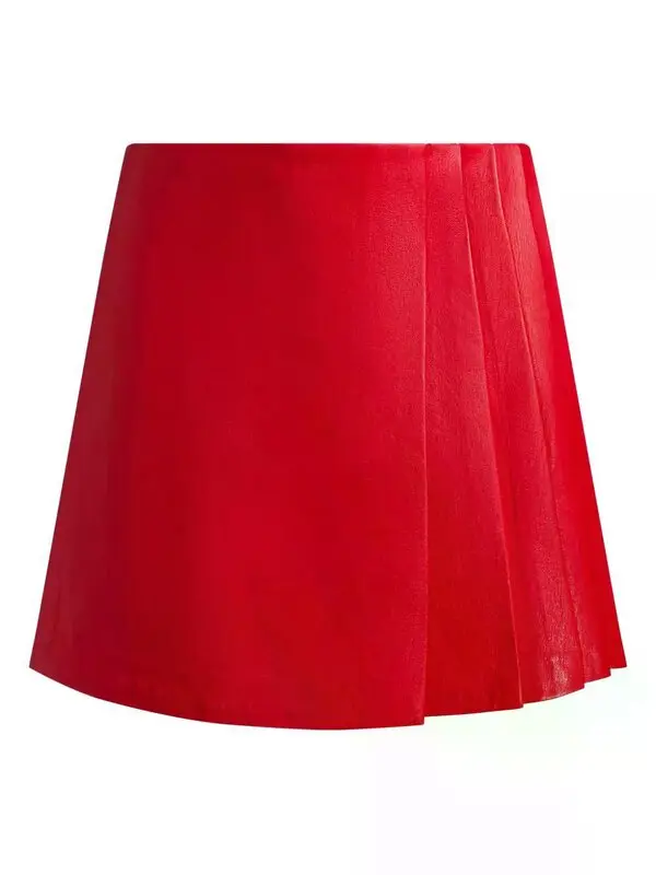 Alice + Olivia Toni A-line Mini Skirt - Red