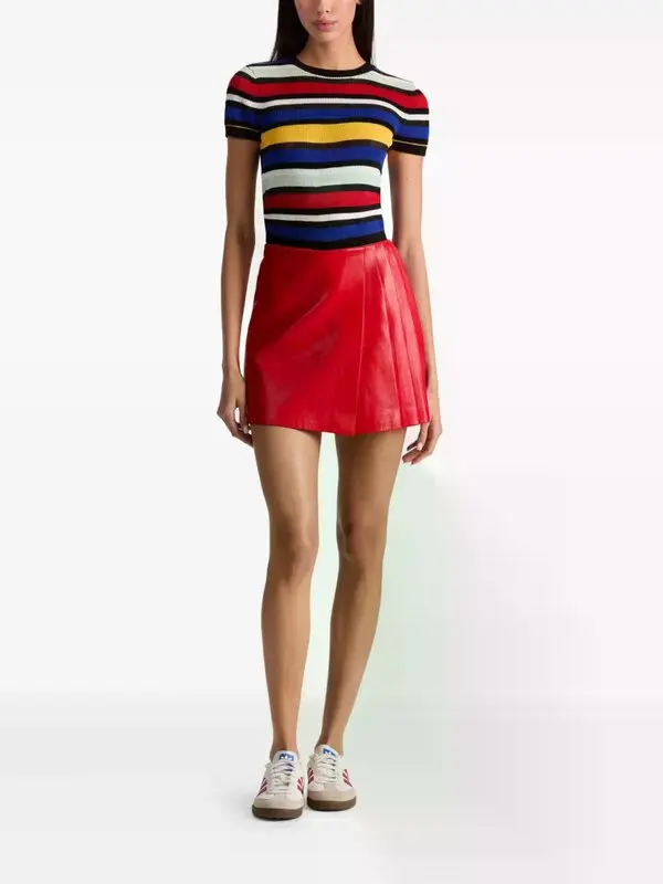 Alice + Olivia Toni A-line Mini Skirt - Red