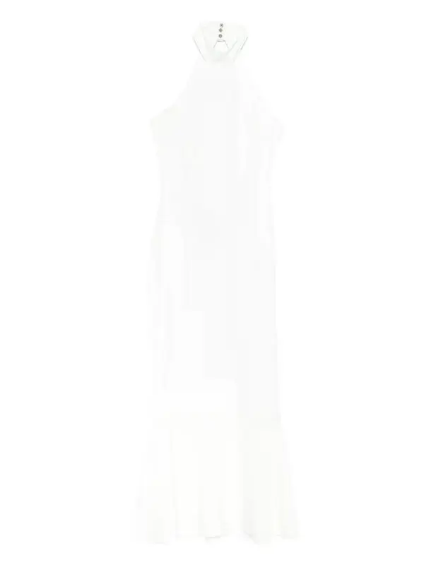 VESTIAIRE D'UN OISEAU LIBRE Open-back Halterneck Dress - White