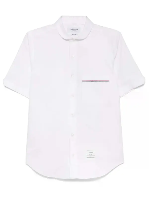 Thom Browne Rwb-embroidery Short-sleeves Shirt
