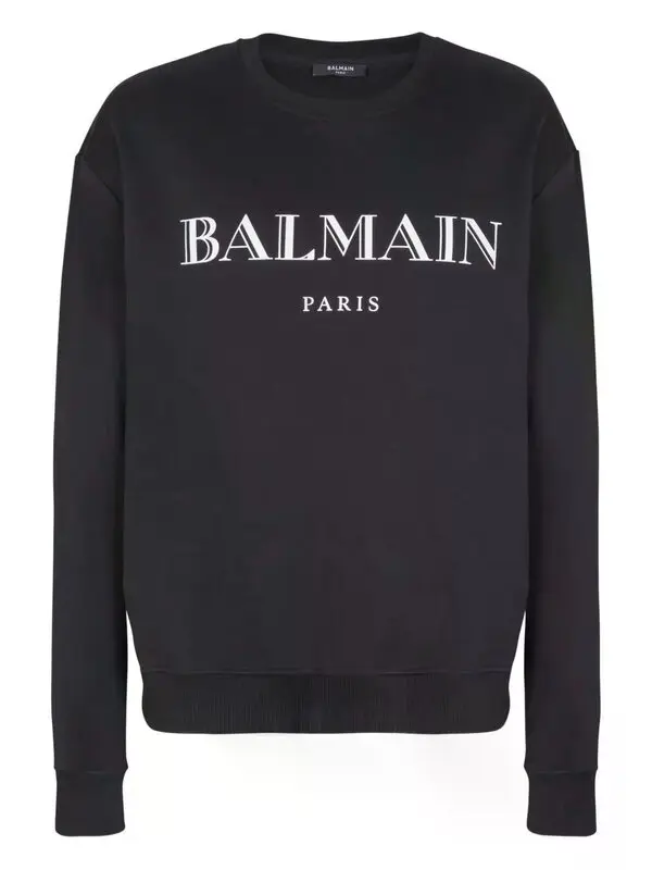 Balmain Logo-print Sweatshirt - Black