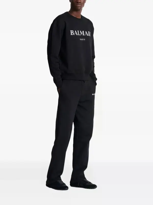 Balmain Printed Logo Crewneck Sweatshirt