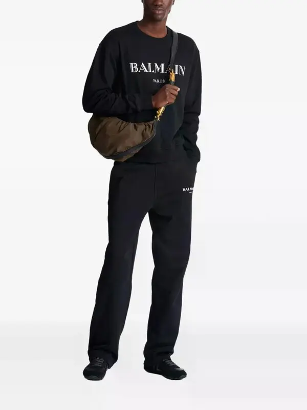 Balmain Printed Logo Crewneck Sweatshirt