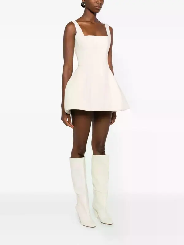 VESTIAIRE D'UN OISEAU LIBRE Flared Mini Dress - White