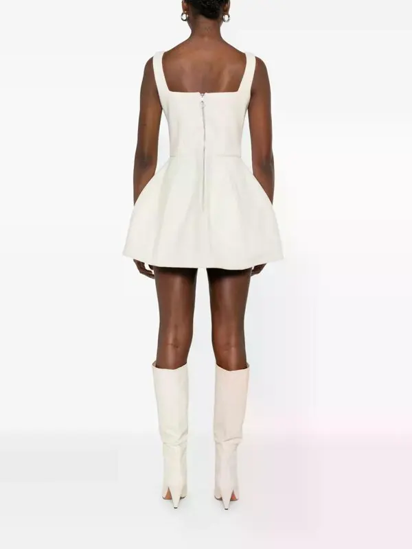 VESTIAIRE D'UN OISEAU LIBRE Flared Mini Dress - White