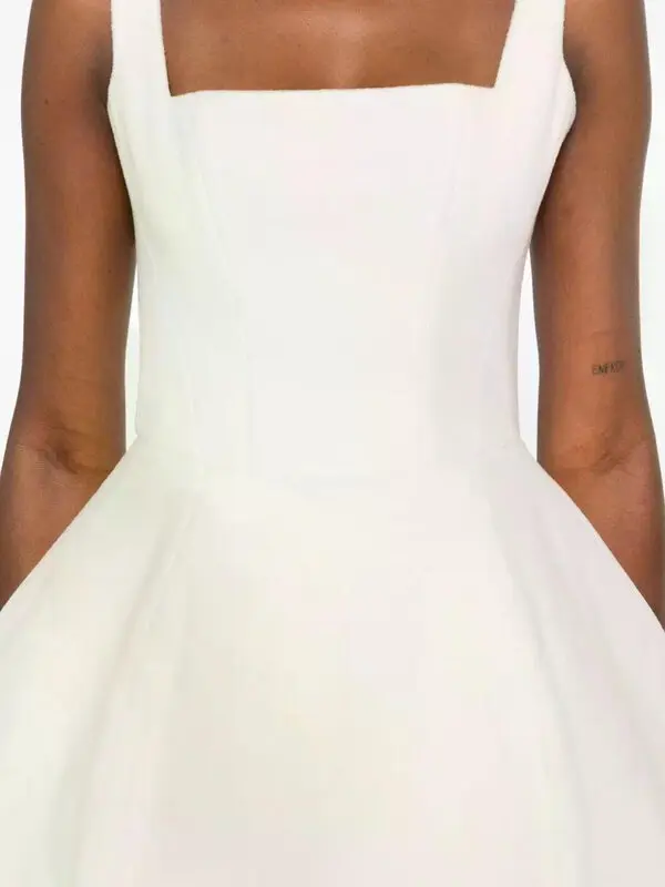 VESTIAIRE D'UN OISEAU LIBRE Flared Mini Dress - White