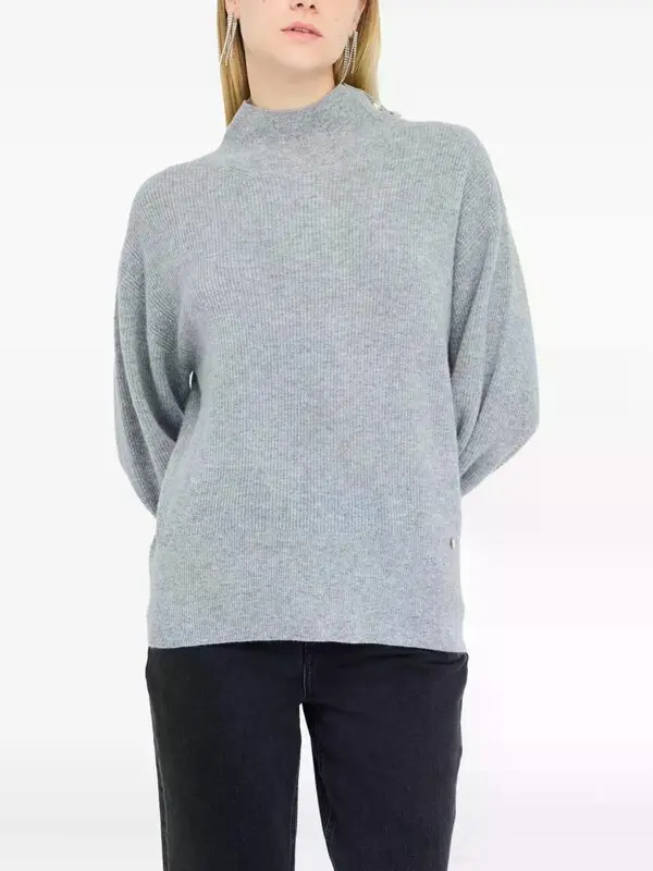 Liu Jo Ribbed Puff-sleeve Sweater