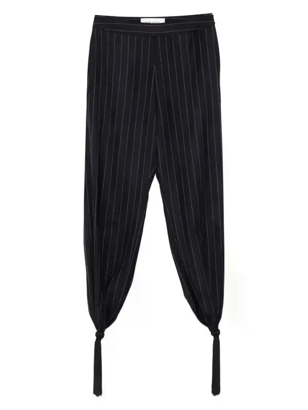 Burc Akyol Pinstripe Tasseled Trousers
