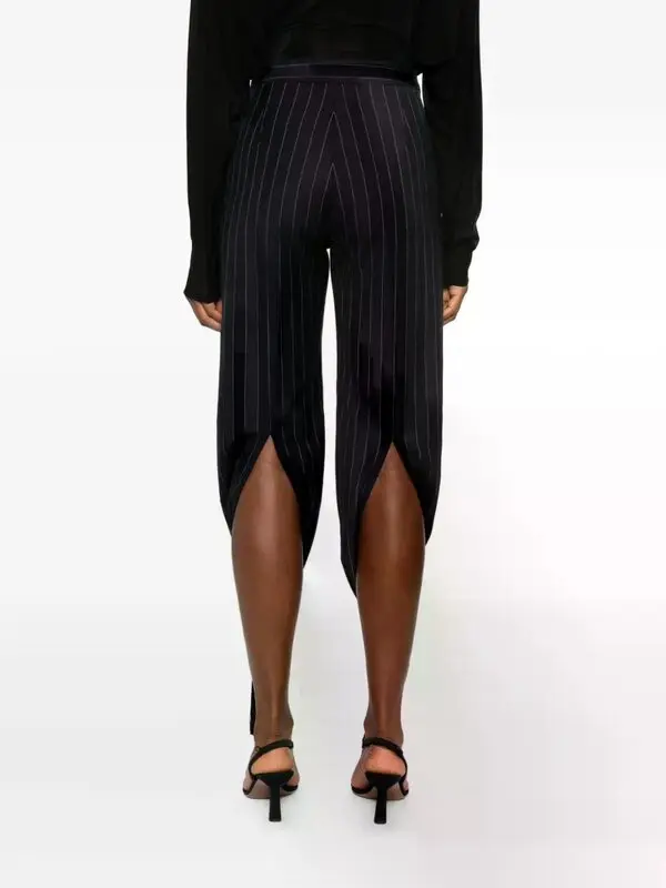 Burc Akyol Pinstripe Tasseled Trousers