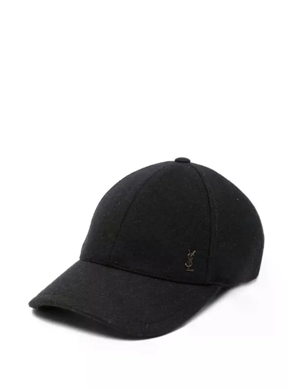 Saint Laurent Wool Cap - Black