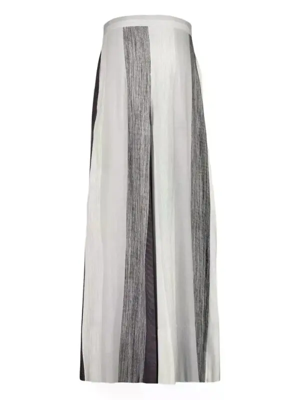 MARRAKSHI LIFE Pleated Stripe Trousers - White