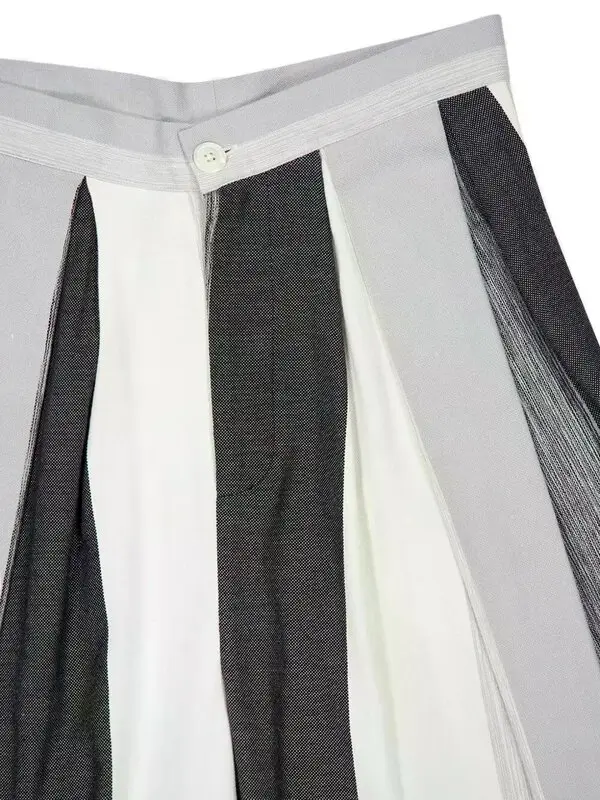 MARRAKSHI LIFE Pleated Stripe Trousers - White