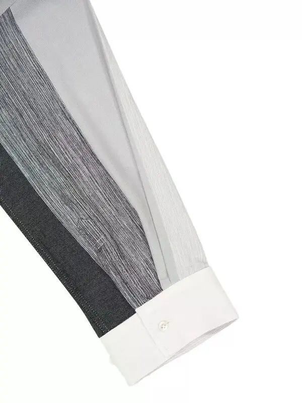 MARRAKSHI LIFE Striped Panelled Shirt - White