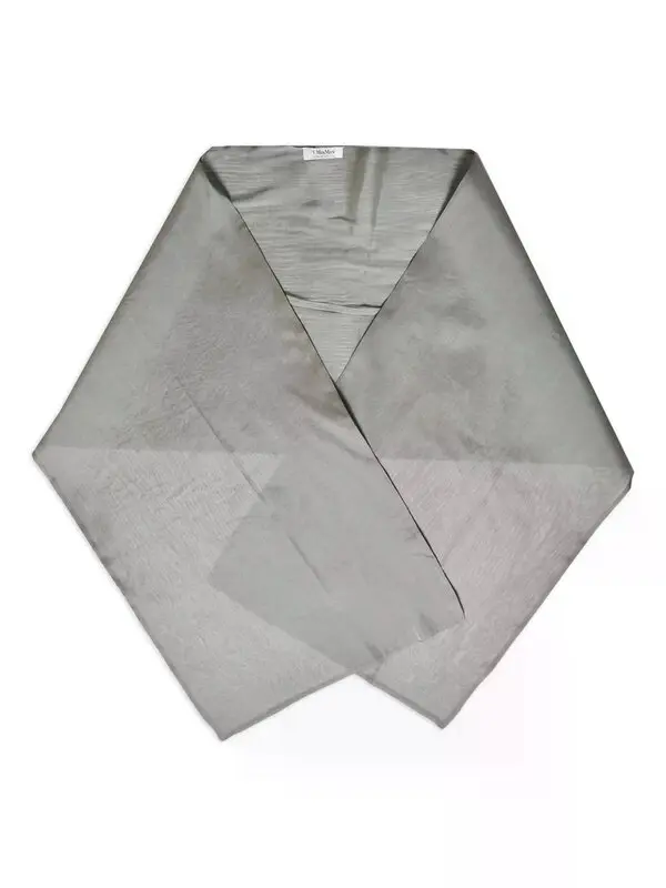 Max Mara Geometric-shape Scarf - Grey