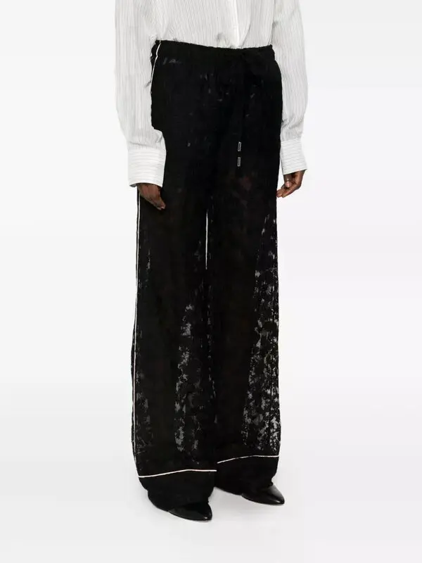 Ermanno Scervino Lace-trimmed Trousers