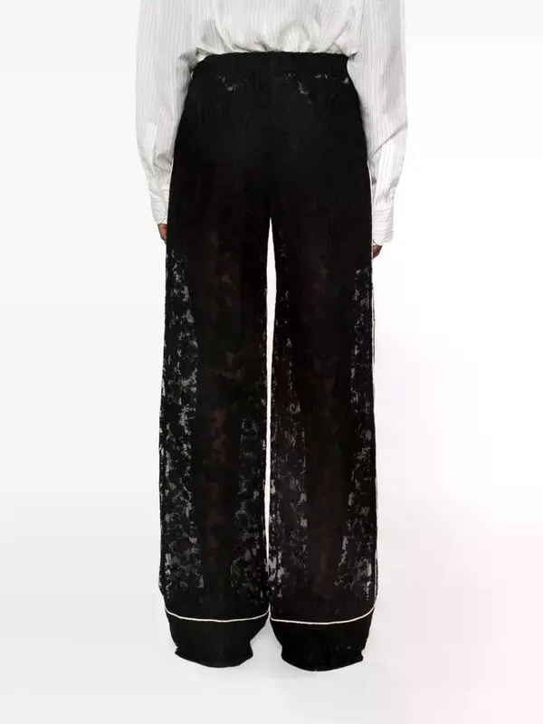 Ermanno Scervino Lace-trimmed Trousers