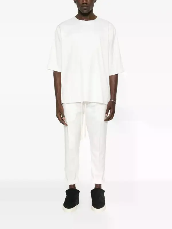 HAMZA Thom Raw-edge V-neck T-shirt