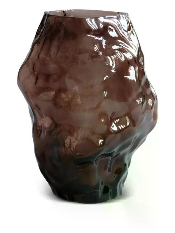 101 COPENHAGEN Medium Katachi Glass Vase - Brown