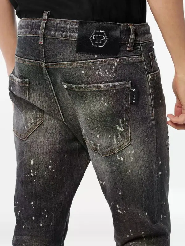 Philipp Plein Paint-splatter Jeans