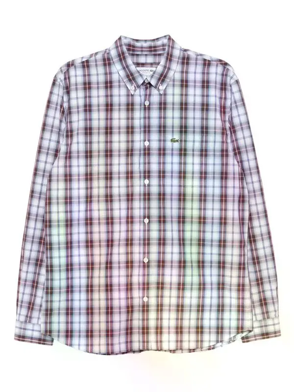 Lacoste Logo-appliqué Plaid Shirts