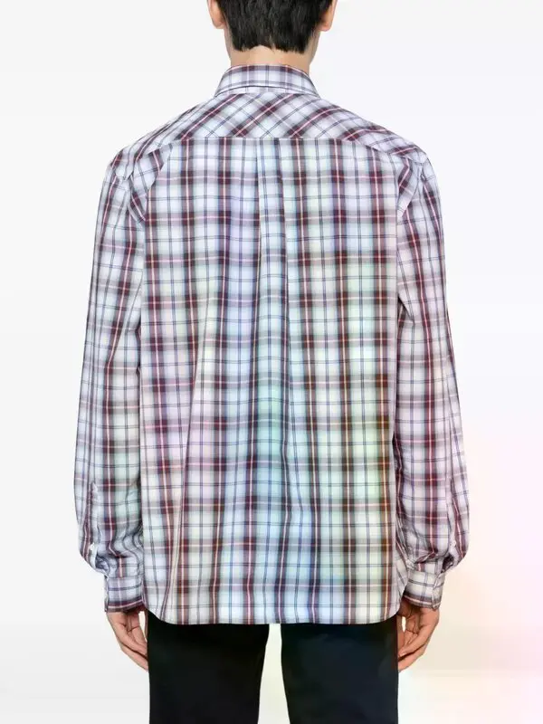Lacoste Logo-appliqué Plaid Shirts