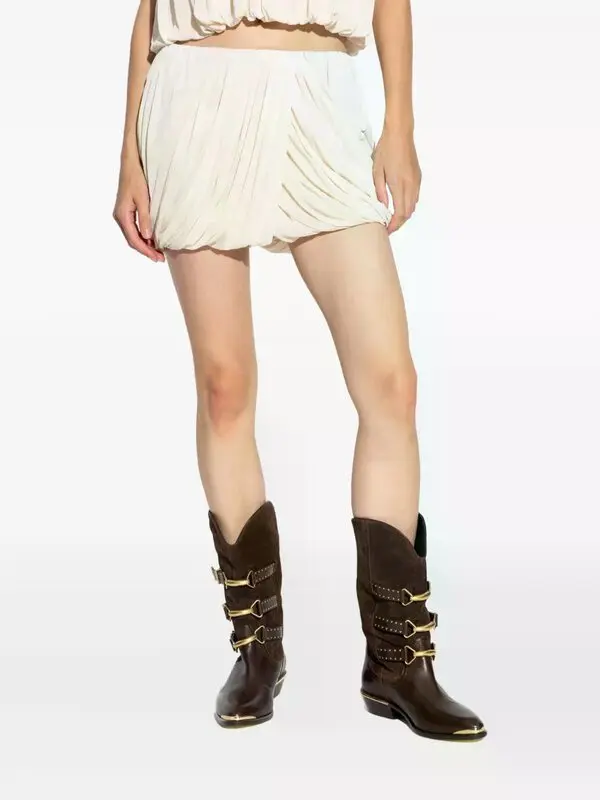 Isabel Marant Étoile Draped Mini Skirt - Neutrals