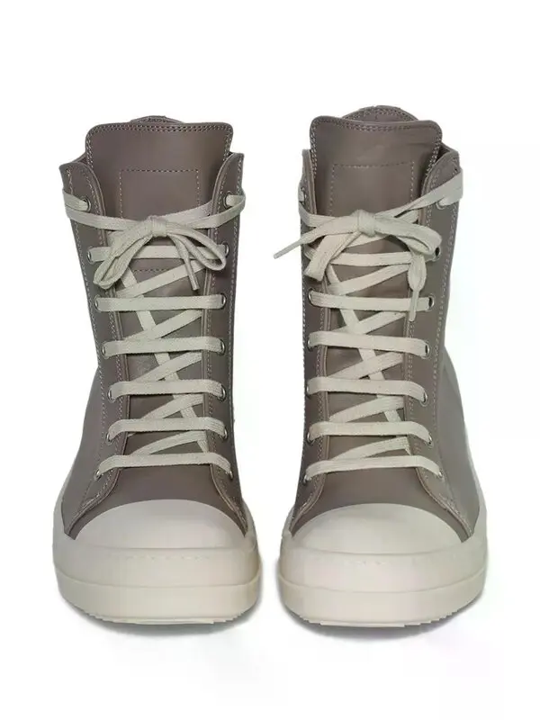 Rick Owens Leather High-top Trainers - Brown