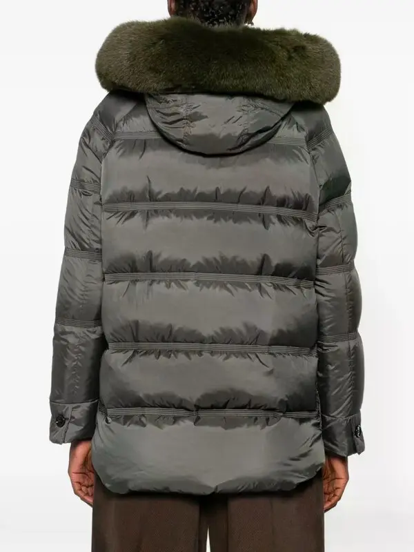 Peuterey Fur-trimmed Quilted Padded Jacket