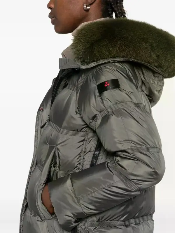 Peuterey Fur-trimmed Quilted Padded Jacket