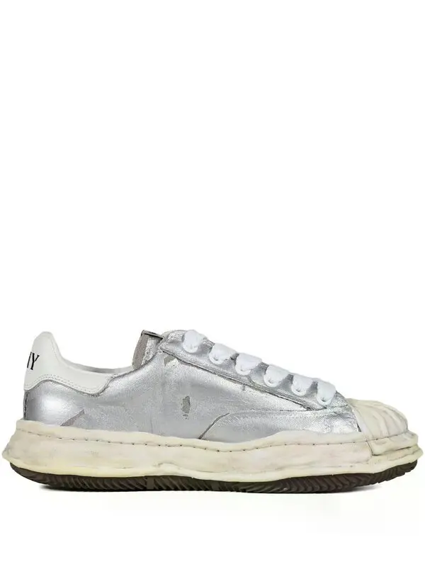 Mihara Yasuhiro Blakey Distressed Leather Sneakers