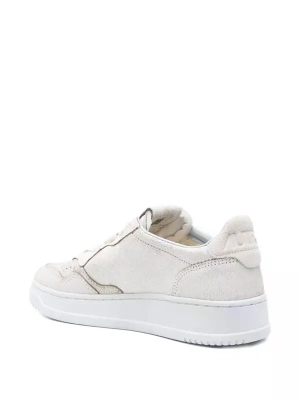 AUTRY Medalist Perforated Leather Sneakers - Neutrals