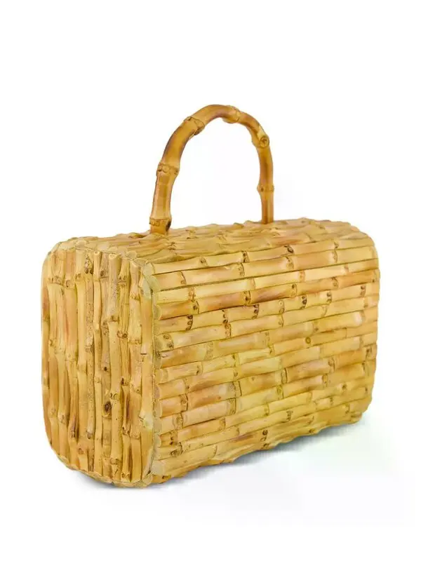 Glorinha Paranagua Monica Bamboo Tote - Neutrals