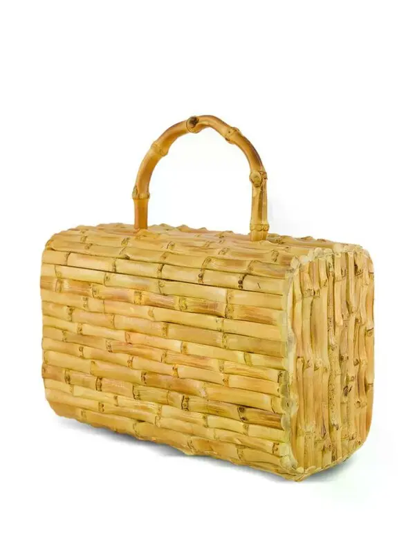 Glorinha Paranagua Monica Bamboo Tote - Neutrals