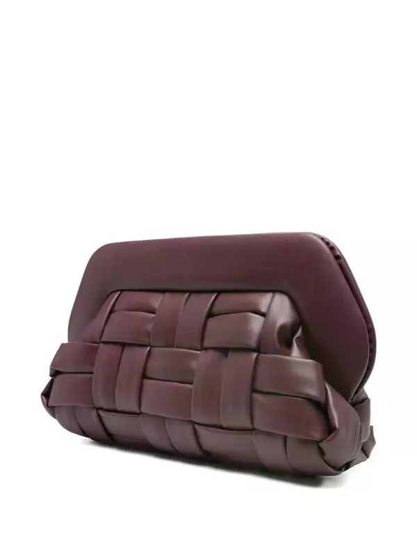 THEMOIRE Bios Woven Clutch Bag - Purple