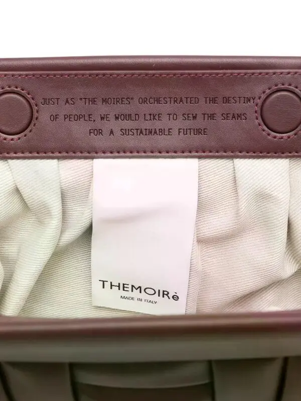 THEMOIRE Bios Woven Clutch Bag - Purple