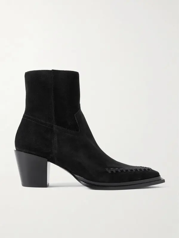 JIMMY CHOO Cece 60 Suede Ankle Boots - Black