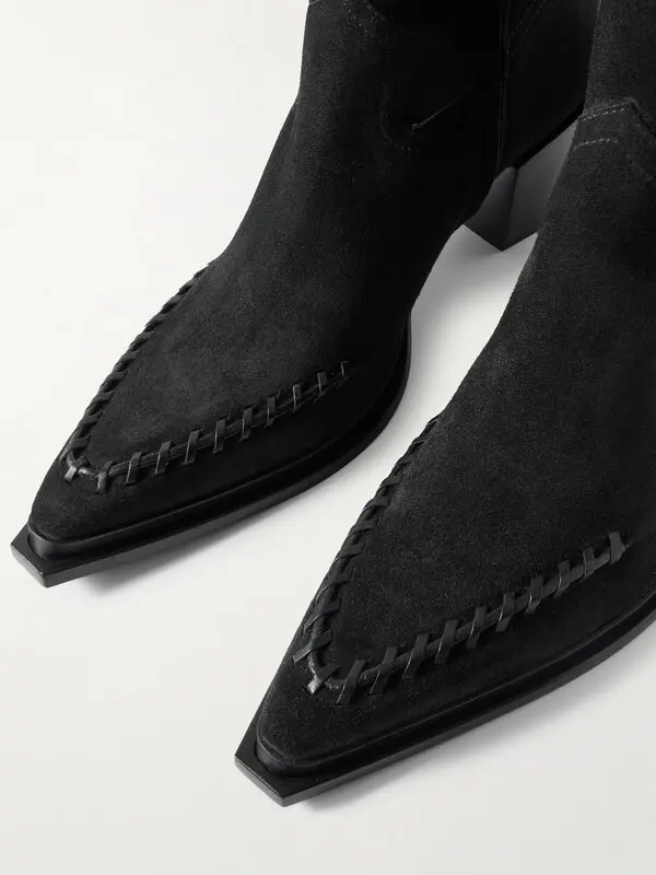 JIMMY CHOO Cece 60 Suede Ankle Boots - Black