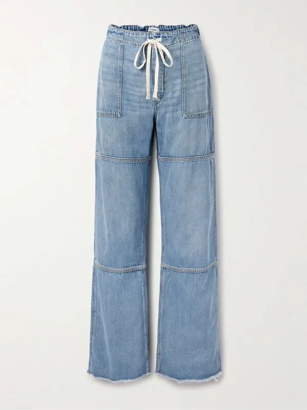 RE/DONE Beach Mid-rise Straight-leg Jeans - Mid Denim