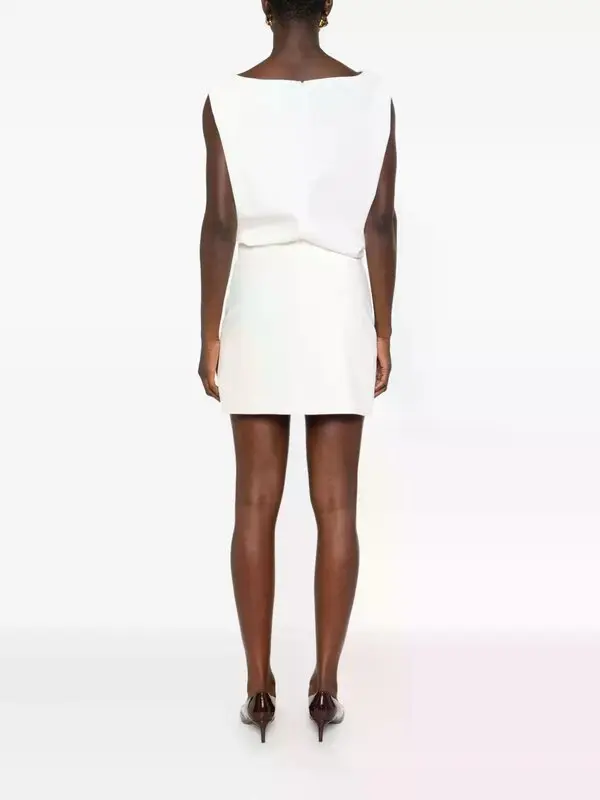 Khaite Sleeveless Mini Dress - Neutrals