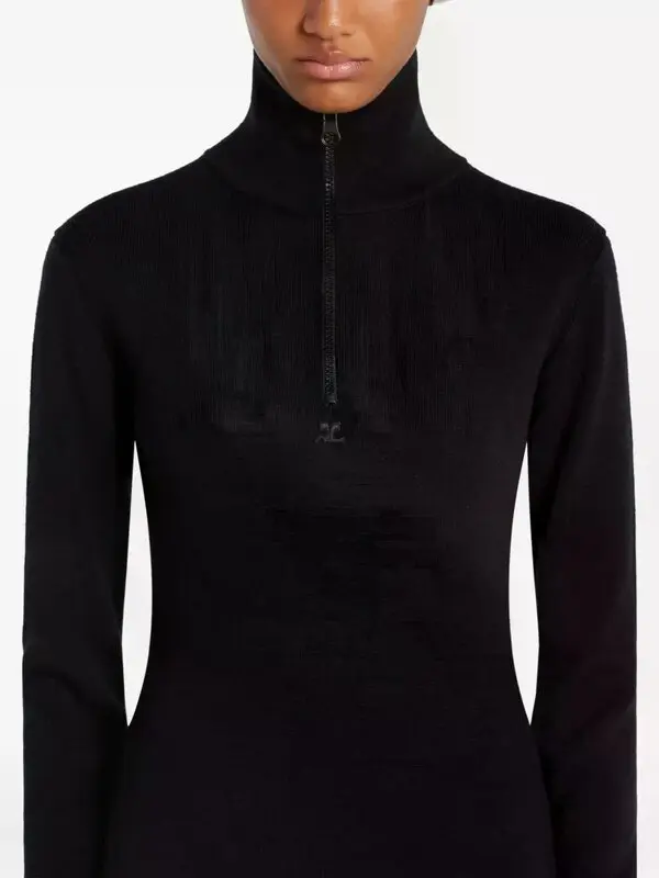 COURREGES Zip-closure Jersey Dress