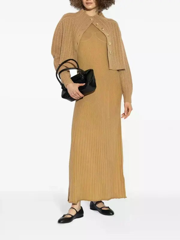Max Mara Ribbed Knit Maxi Dress