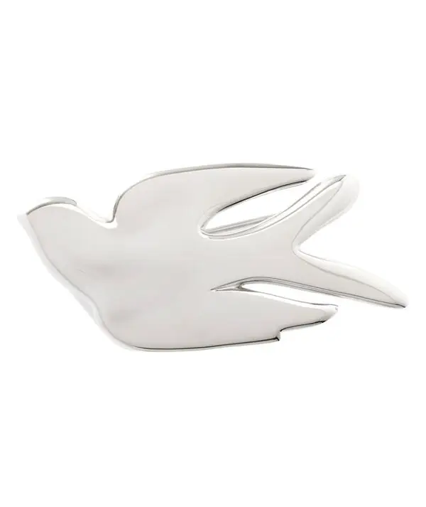 JIL SANDER Tone Brooch - Silver