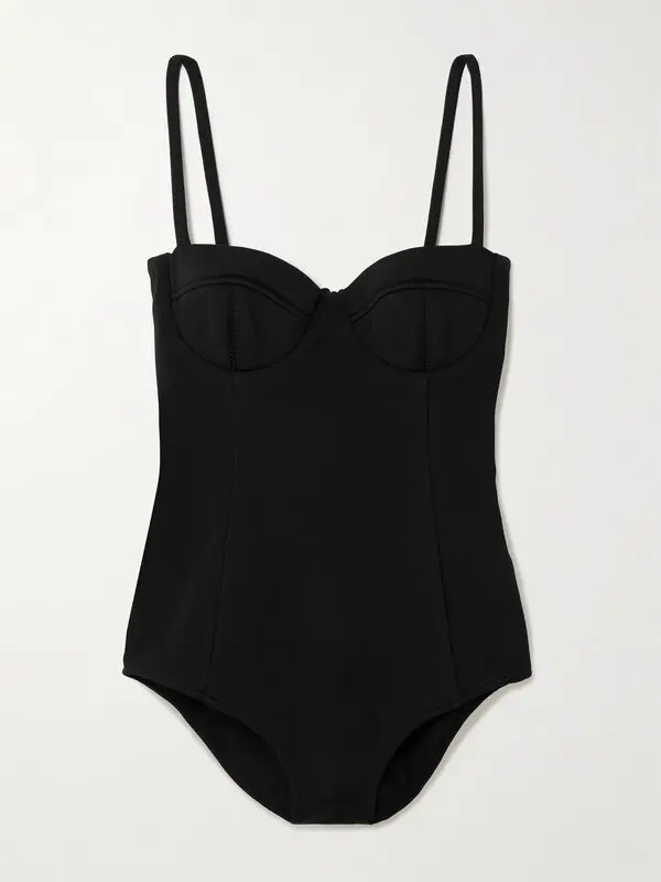 ESSE STUDIOS Stretch-jersey Bodysuit - Black
