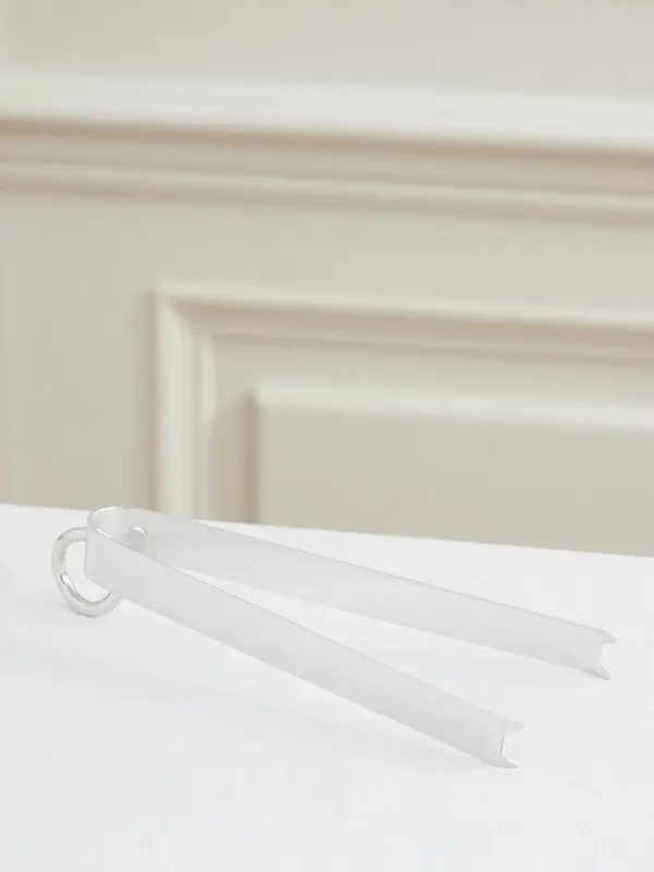 Christofle Vertigo -plated Ice Tongs - Silver