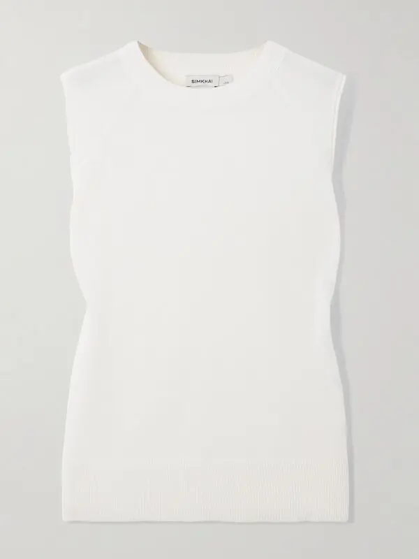 Simkhai Hanson Cashmere Tank - Neutrals