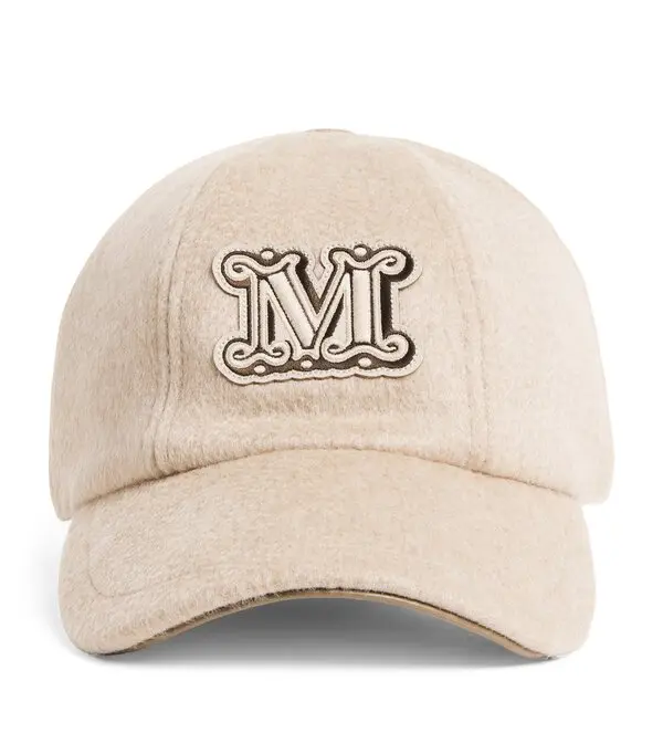 Max Mara Monogram Baseball Cap - Beige