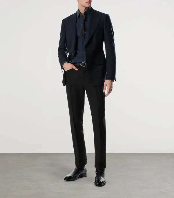TOM FORD Wool-silk Blazer